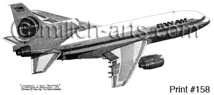 LOCKHEED L-1011 (PAN AM) (#158) – Aviation Art of Joe Milich