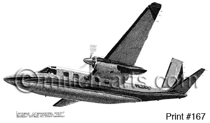 JET-PROP COMMANDER 1000 (#167) – Aviation Art of Joe Milich