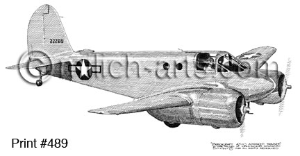 AT-10 ADVANCED TRAINER (#489) – Aviation Art of Joe Milich