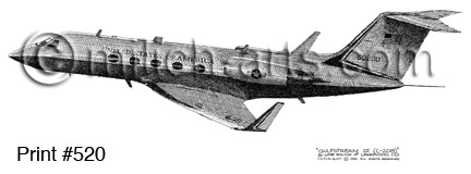 C-20B (GULFSTREAM III) PRES FLEET (#520) – Aviation Art of Joe Milich