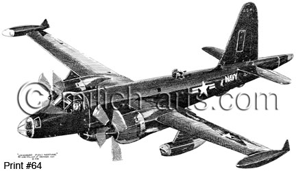 P2V-7 NEPTUNE DARK BLUE (#64) – Aviation Art of Joe Milich
