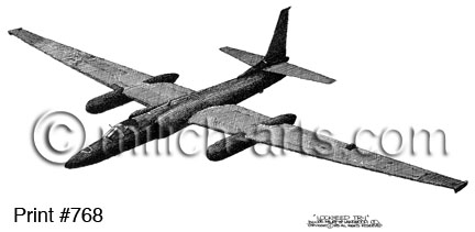 LOCKHEED TR-1 SPYPLANE (#768) – Aviation Art of Joe Milich