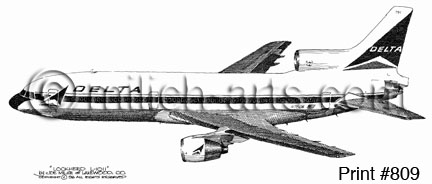 LOCKHEED L-1011 (DELTA) (#809) – Aviation Art of Joe Milich