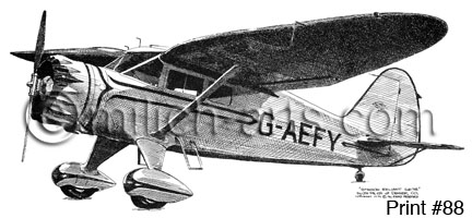 STINSON RELIANT SR-7B (#88) – Aviation Art of Joe Milich