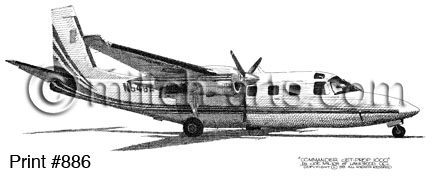 JET-PROP COMMANDER 1000 WALMART (#886) – Aviation Art of Joe Milich
