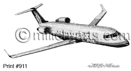 CANADAIR CL-65 (#911) – Aviation Art of Joe Milich